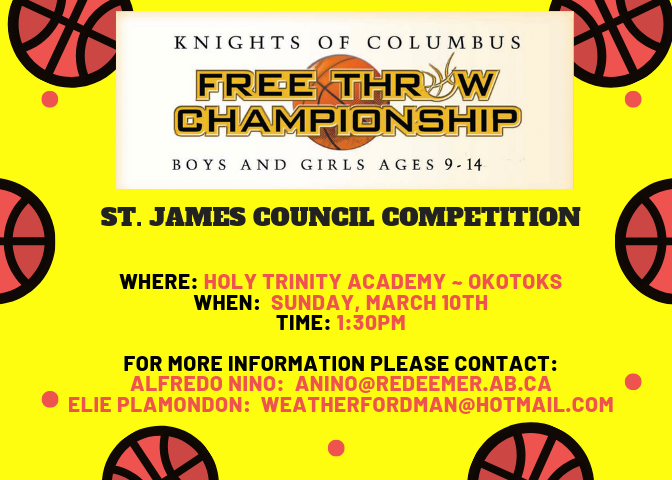 2019 KofC Free Throw Championship – Mar 10, 2019 – Knights of Columbus ...